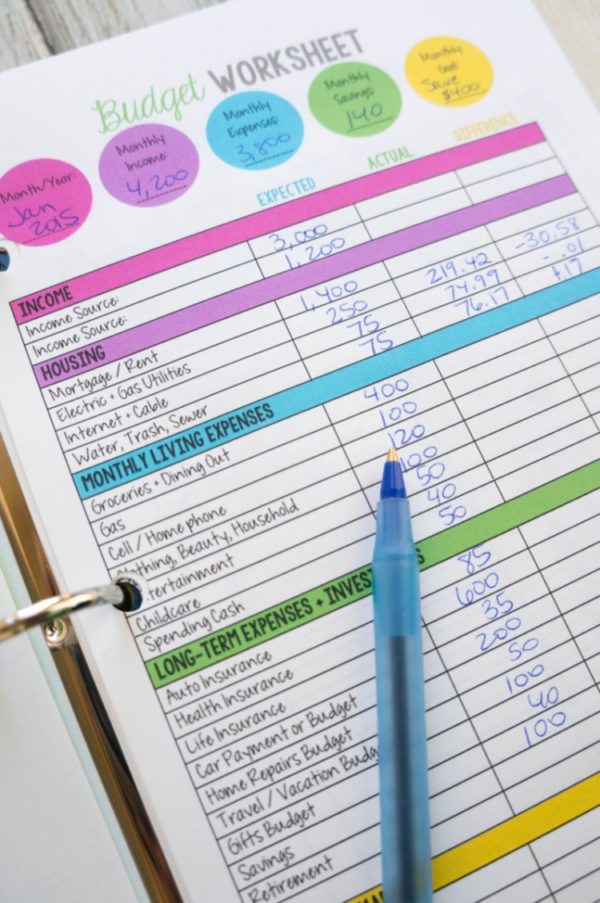 10 Free and Brilliant Budget Printables to Organize Your Finances ...