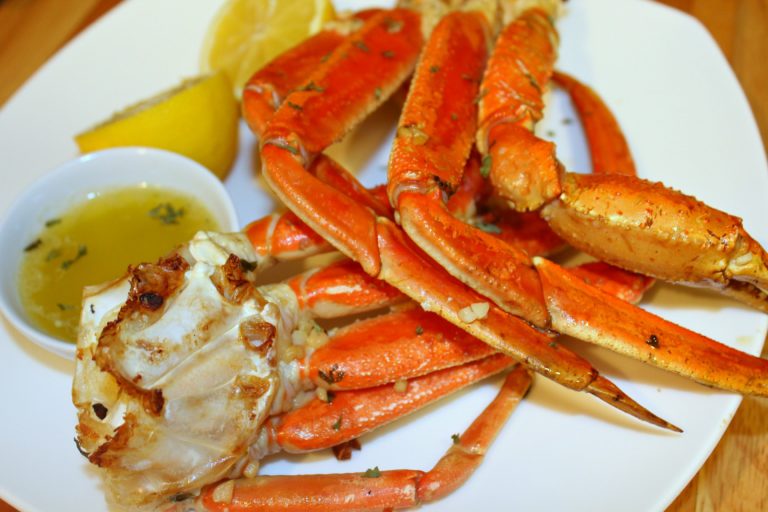 Perfectly Baked Crab Legs with Spicy Garlic Butter - Forks 'n' Flip Flops
